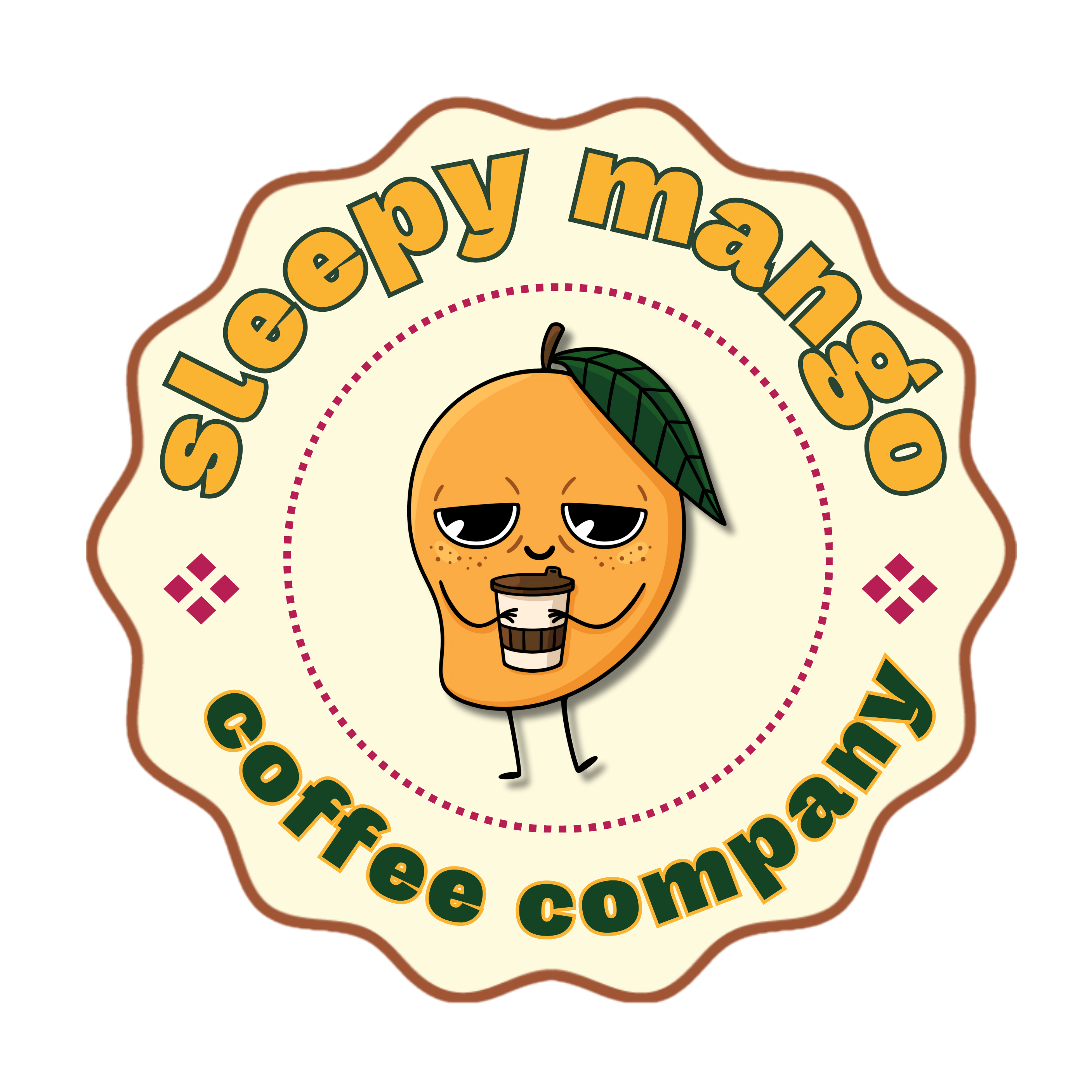 Sticker Set – Sleepy Mango Logo + “Drink Good Coffee” Mug – Sleepy ...